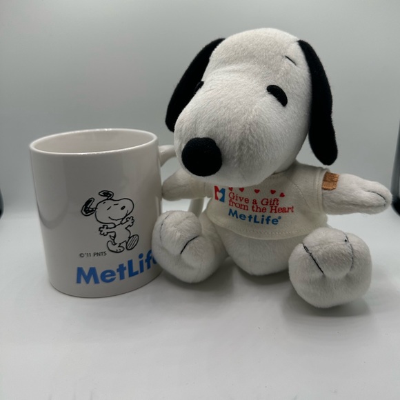 MetLife | Dining | Snoopy Metlife Plush And Mug Set | Poshmark